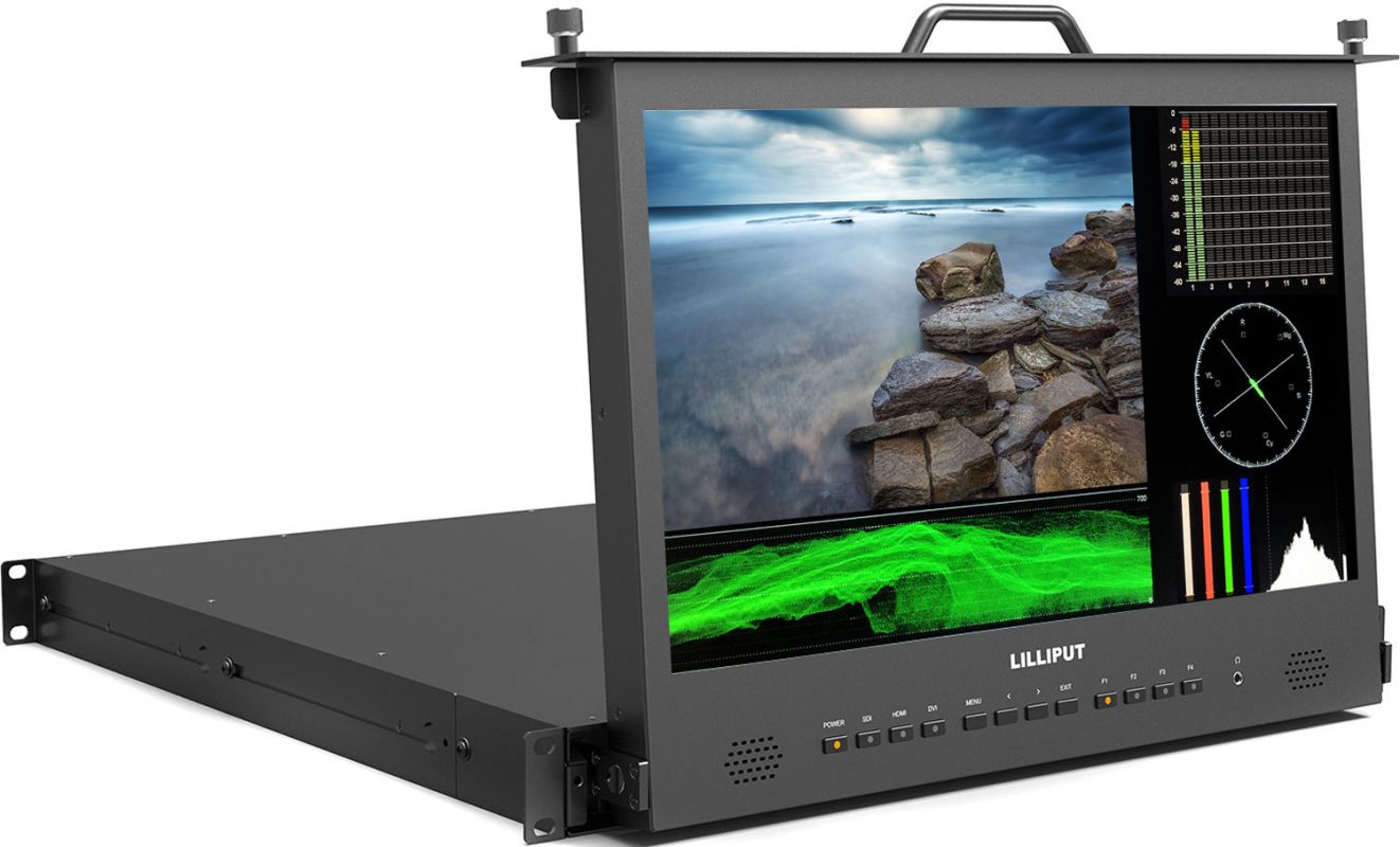 Lilliput RM-1730S 17.3″ Full HD pull-out Rack monitor with waveform ...