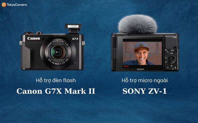 So Sánh Canon G7X Mark II Vs Sony ZV-1: Nhỏ Nhưng Có Võ