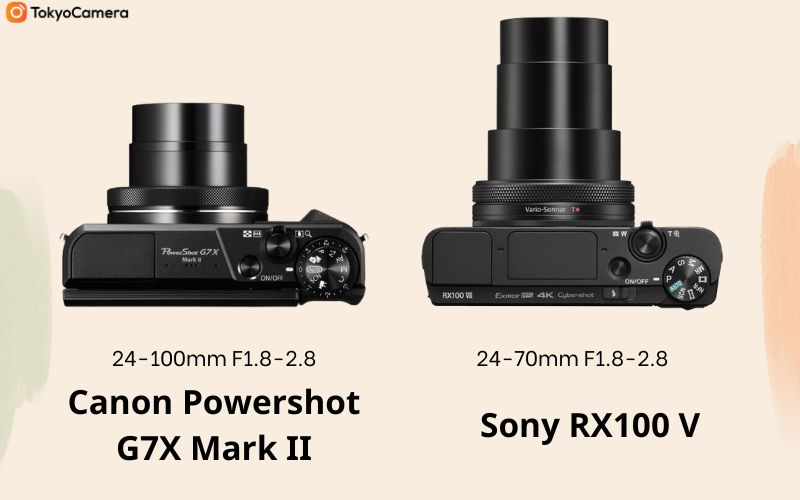 Canon Powershot G7X Mark II Vs Sony RX100 V - Siêu Nhỏ Gọn