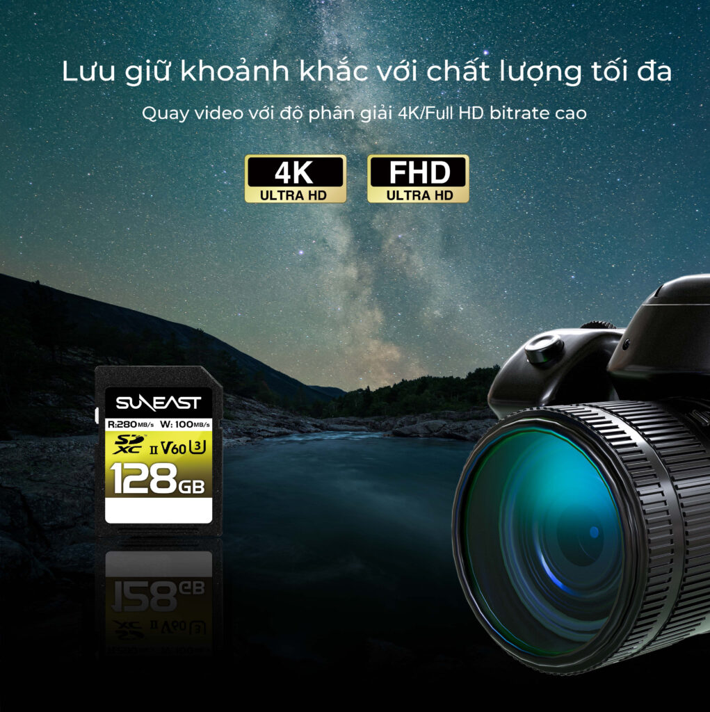 Suneast Ultimate Pro V60 SDXC 256G Giá Tốt Tại TokyoCamera